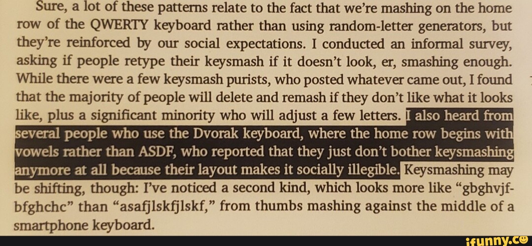 Sure, a lot of these patterns relate to the fact that we're mashing on ...