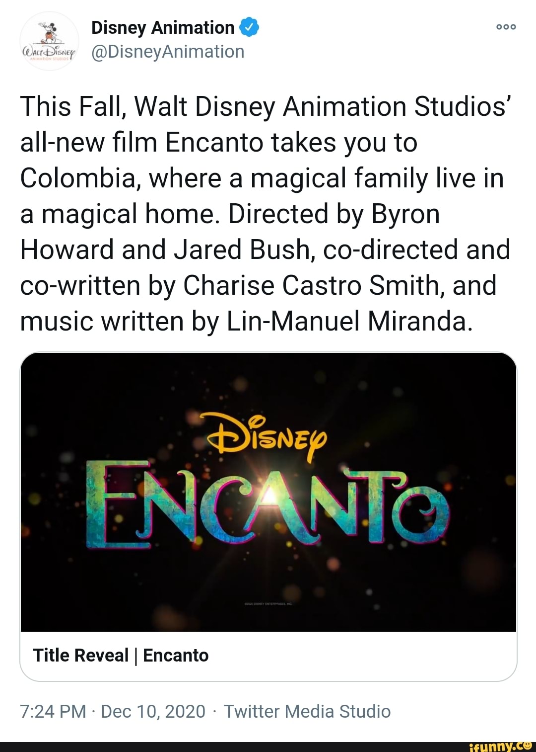 Encanto 2021 Directed By Byron Howard Jared Bush