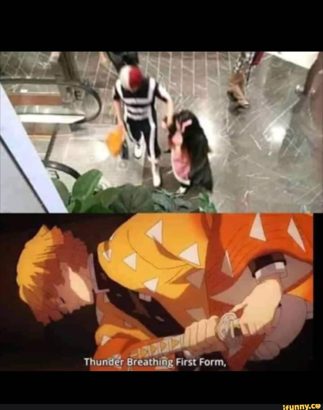 ~ ff Thunder Sreathing First Form, - iFunny