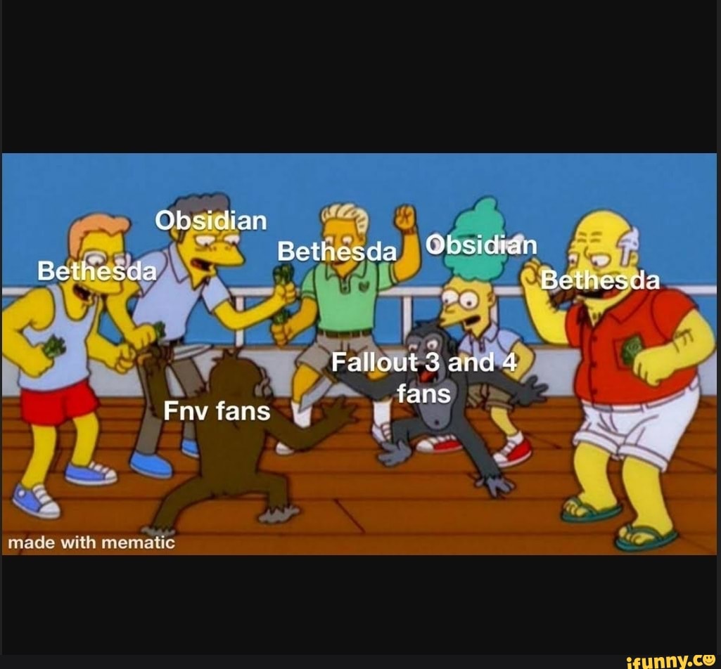 Obsidian Bethesda Obsidian Bethesda Bethesda Fallout 3 and 4 fans Fnv ...