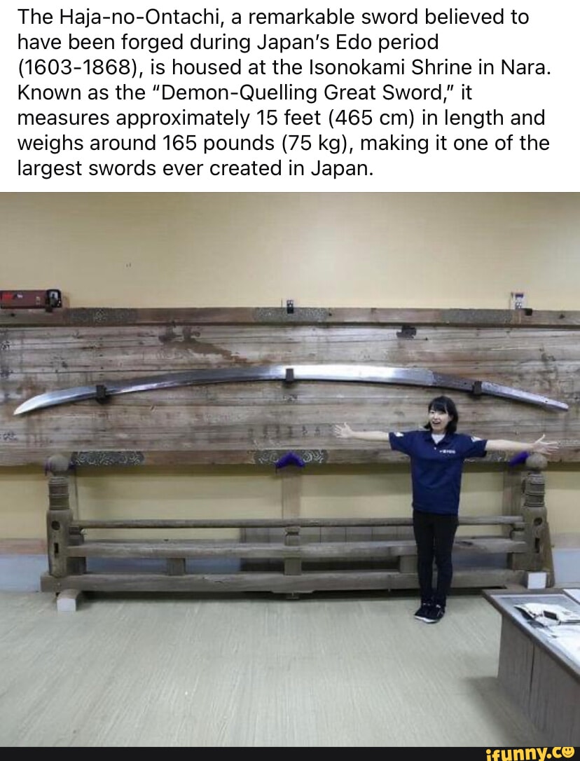 The Haja-no-Ontachi, a remarkable sword believed to have been forged ...