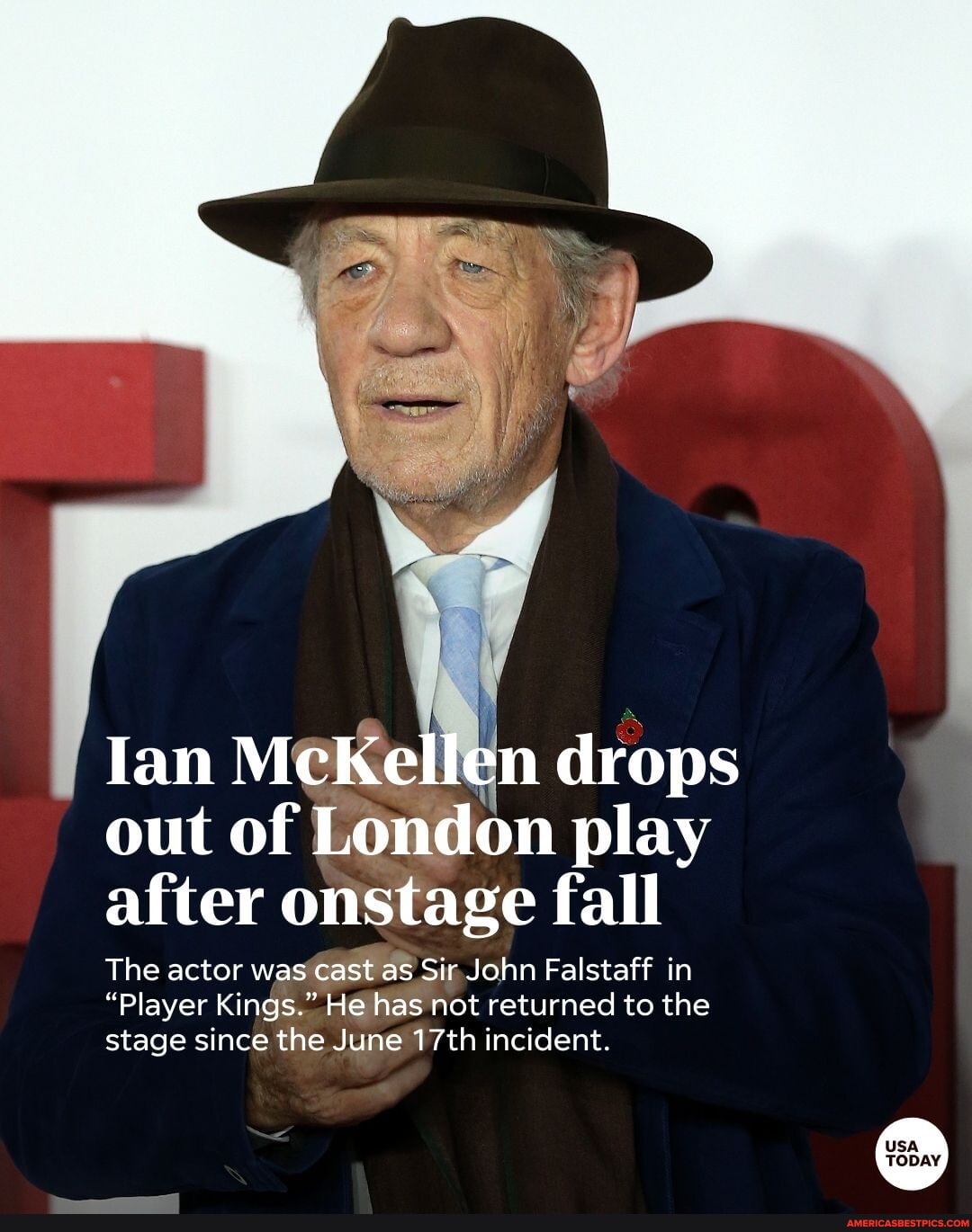 Ian McKellen will not return to "Player Kings" in London's West End ...