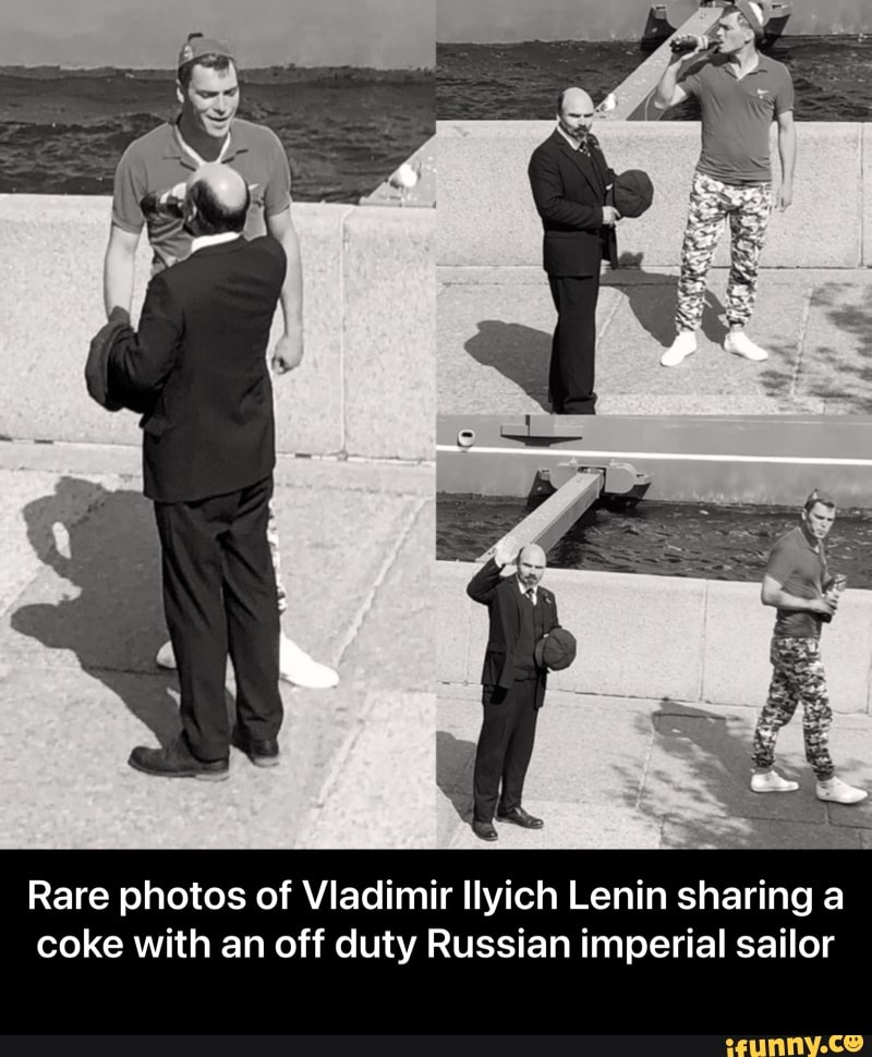 Rare photos of Vladimir Ilyich Lenin sharing a coke with an off duty ...