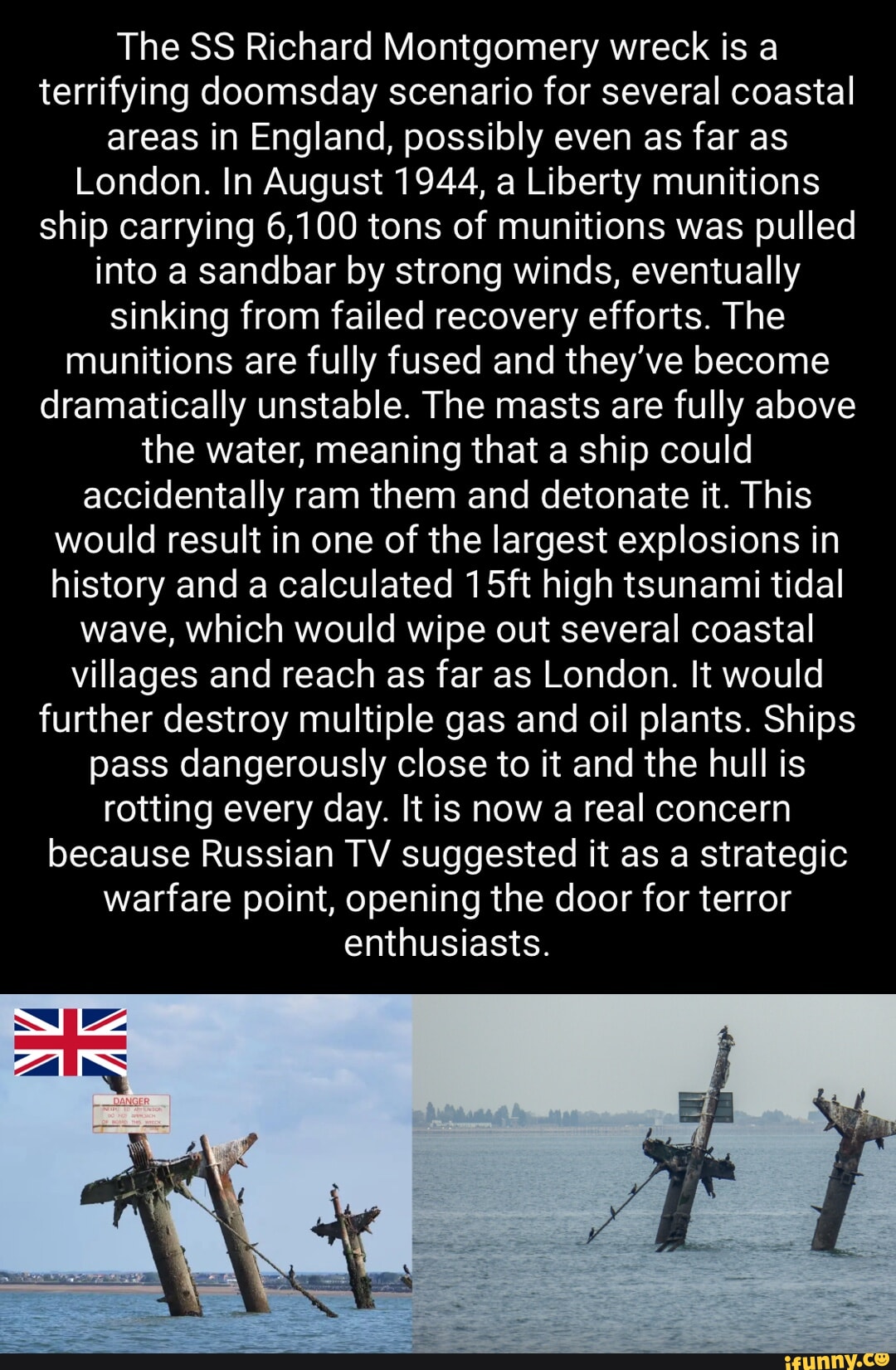 The SS Richard Montgomery wreck is a terrifying doomsday scenario for ...