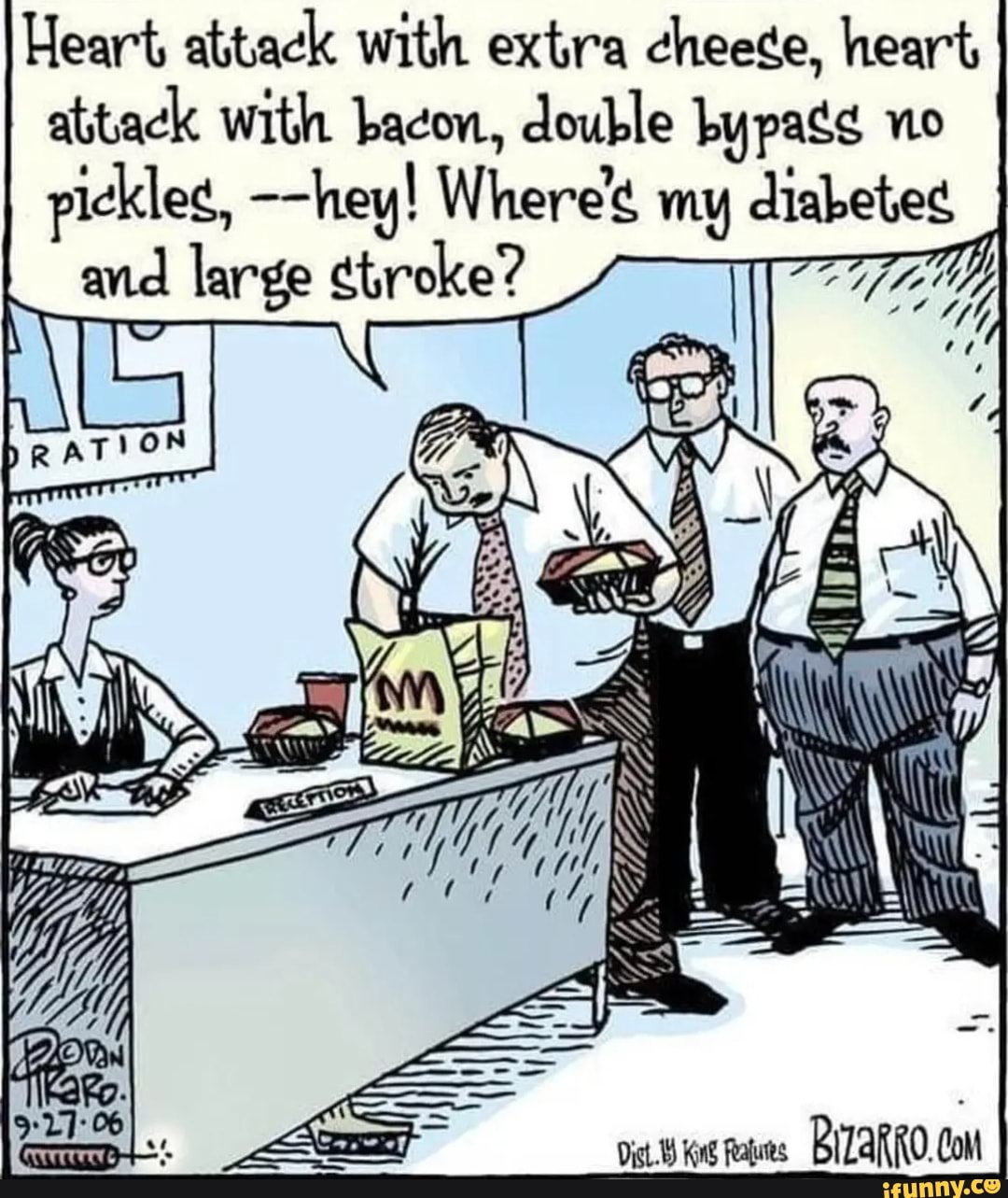Heart attack with extra cheege, heart attack with bacon, double Lypate ...