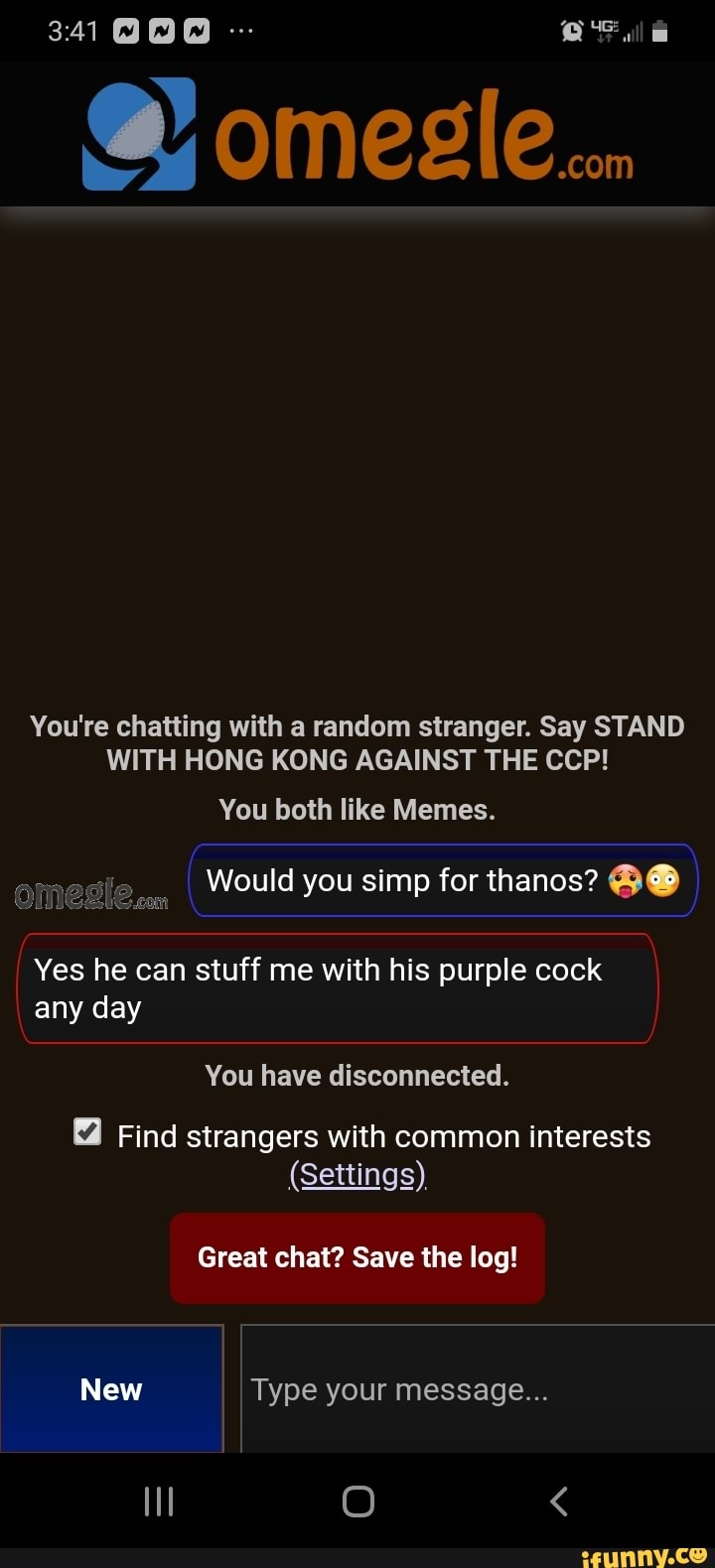 You're chatting with a random stranger. Say STAND WITH HONG KONG ...