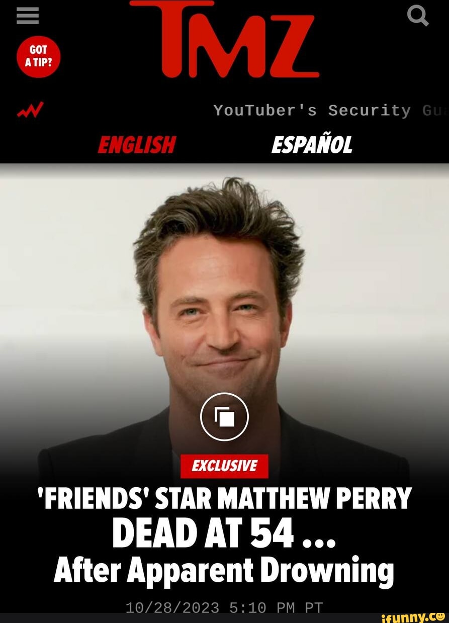 GOT ATIP? YouTuber's Security ESPANOL fer EXCLUSIVE "FRIENDS' STAR ...