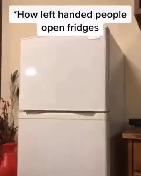 I can relate - *How left handed people open fridges - )