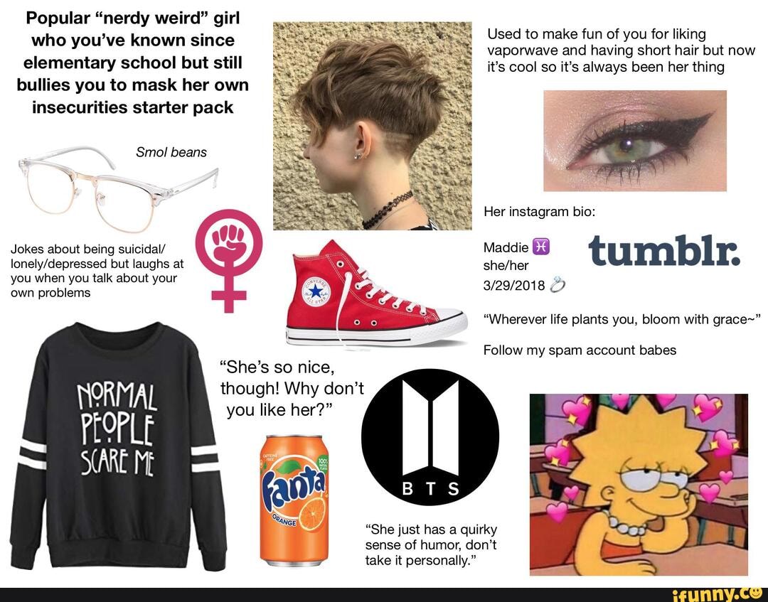 Weird Girl In School