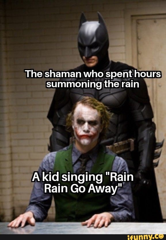 The shaman who spent hours summoning the rain Akid singing "Rain I Rain ...
