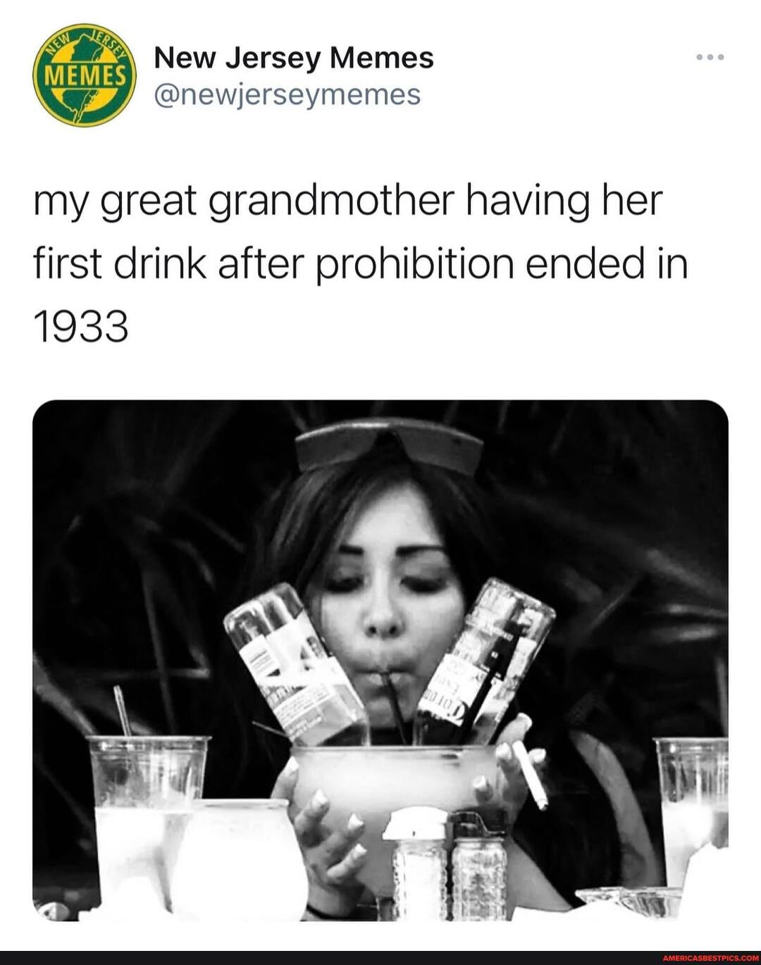New Jersey Memes MEMES my great grandmother having her first drink ...