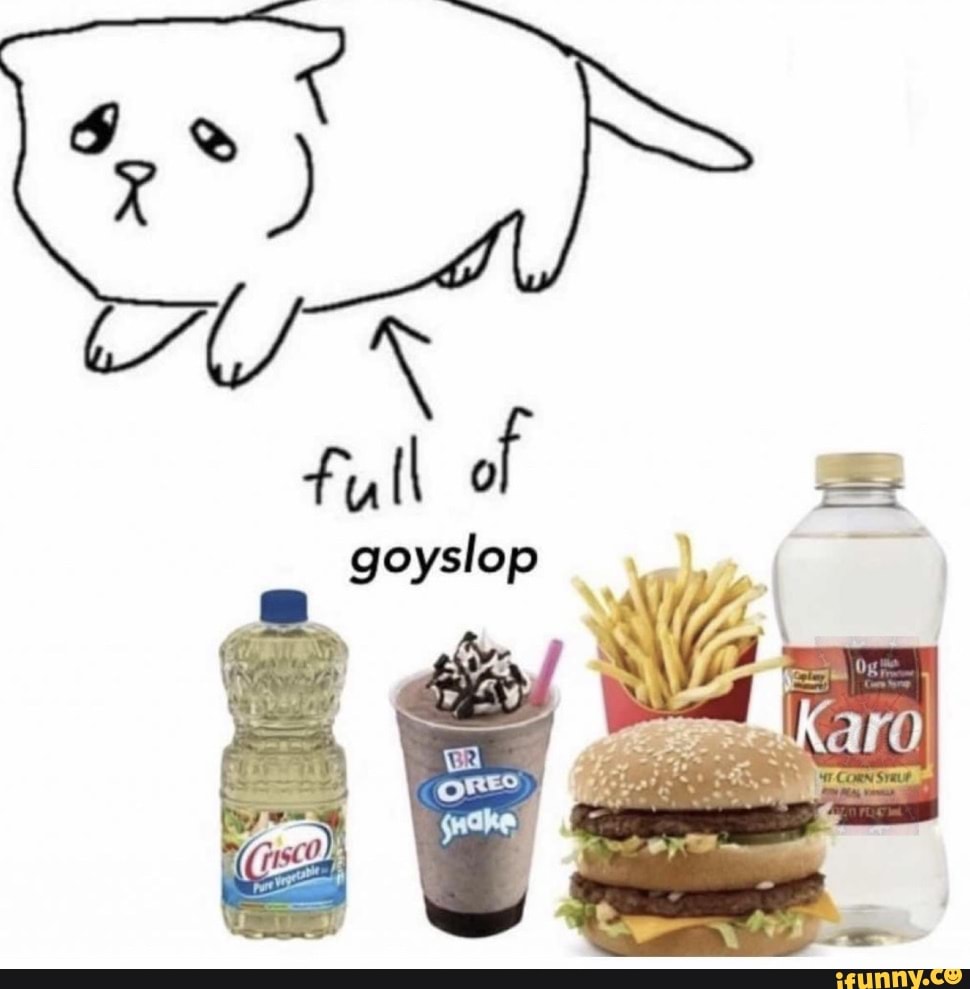 Full of goyslop - iFunny