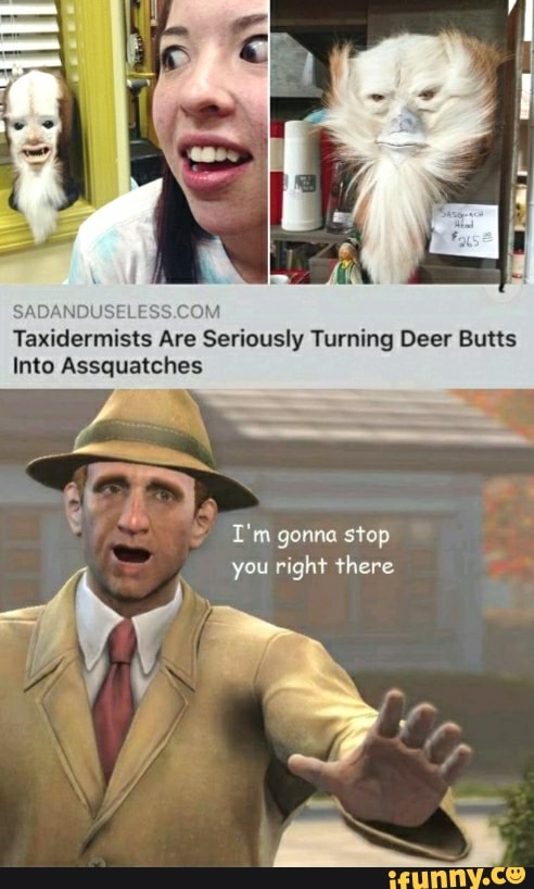 SADANDUSELESS.COM Taxidermists Are Seriously Turning Deer Butts Into ...