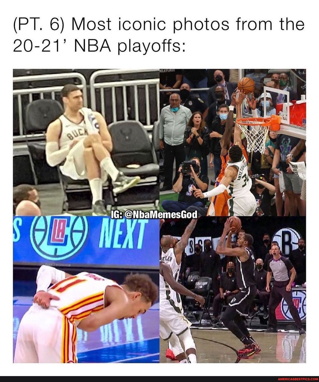 (PT. 6) Most iconic photos from the 20-21' NBA playoffs: - America’s ...