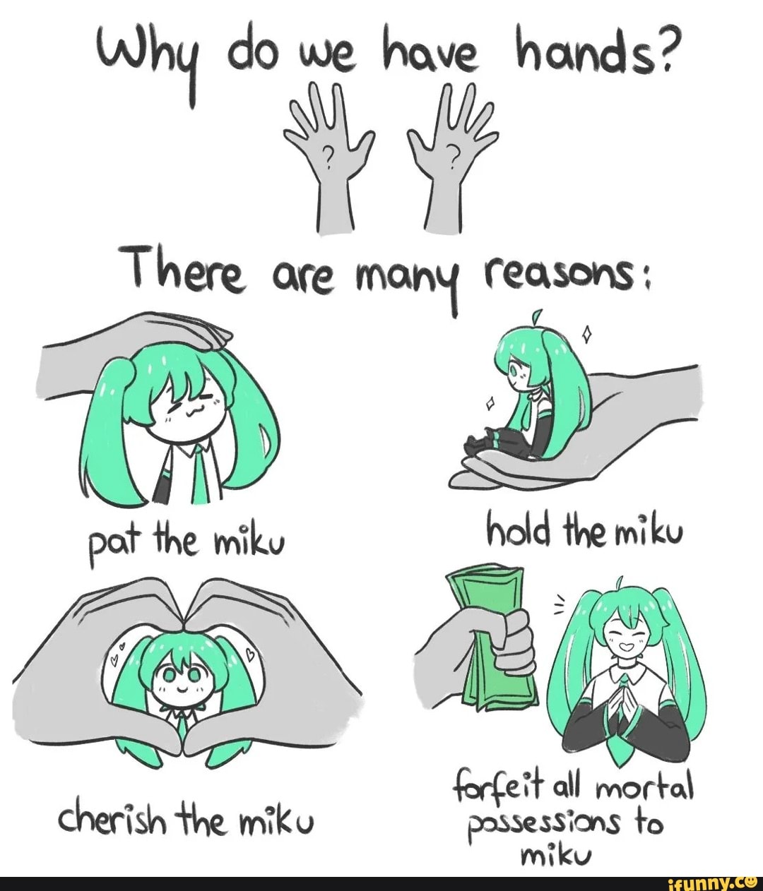 Why Do We Have Hands There Are Many Reasons Pot The Miku Forfeit All