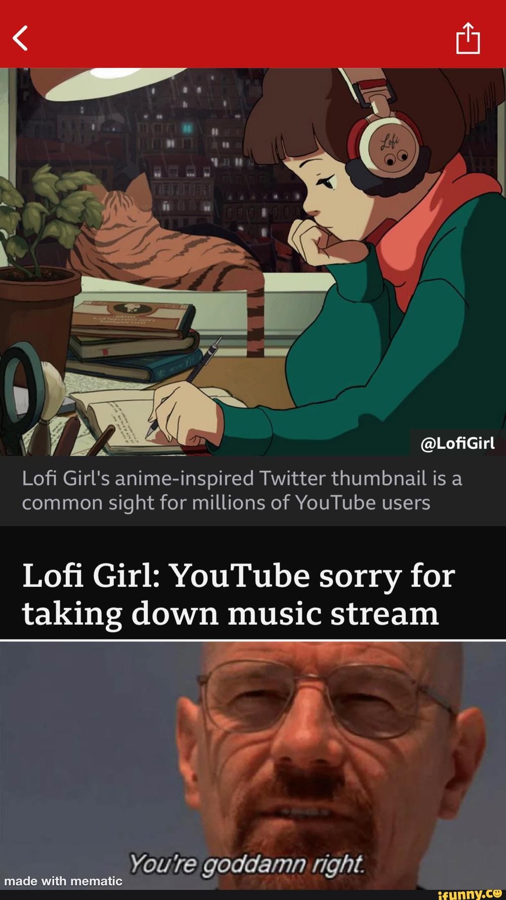 @LofiGirl Lofi Girl's anime-inspired Twitter thumbnail is a common ...