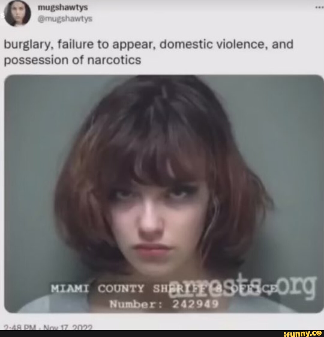 Burglary, failure to appear, domestic violence, and possession of ...