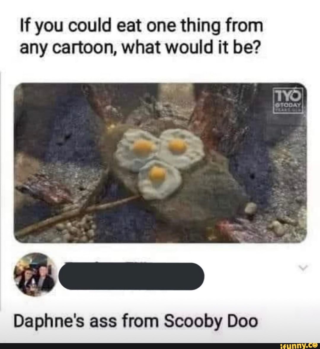 If you could eat one thing from any cartoon, what would it be? Daphne's ...
