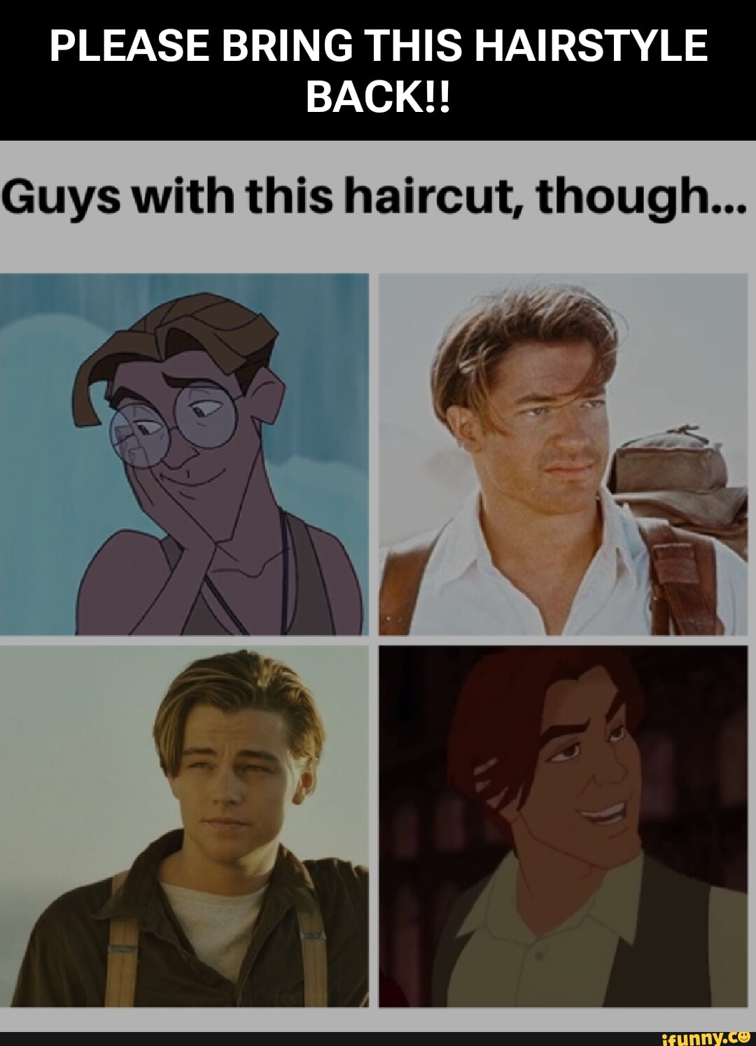PLEASE BRING THIS HAIRSTYLE BACK!! Guys with this haircut, though ...