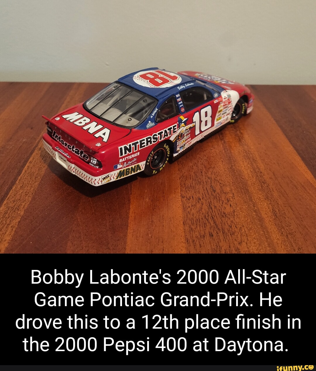 Bobby Labonte's 2000 All-Star Game Pontiac Grand-Prix. He drove this to ...