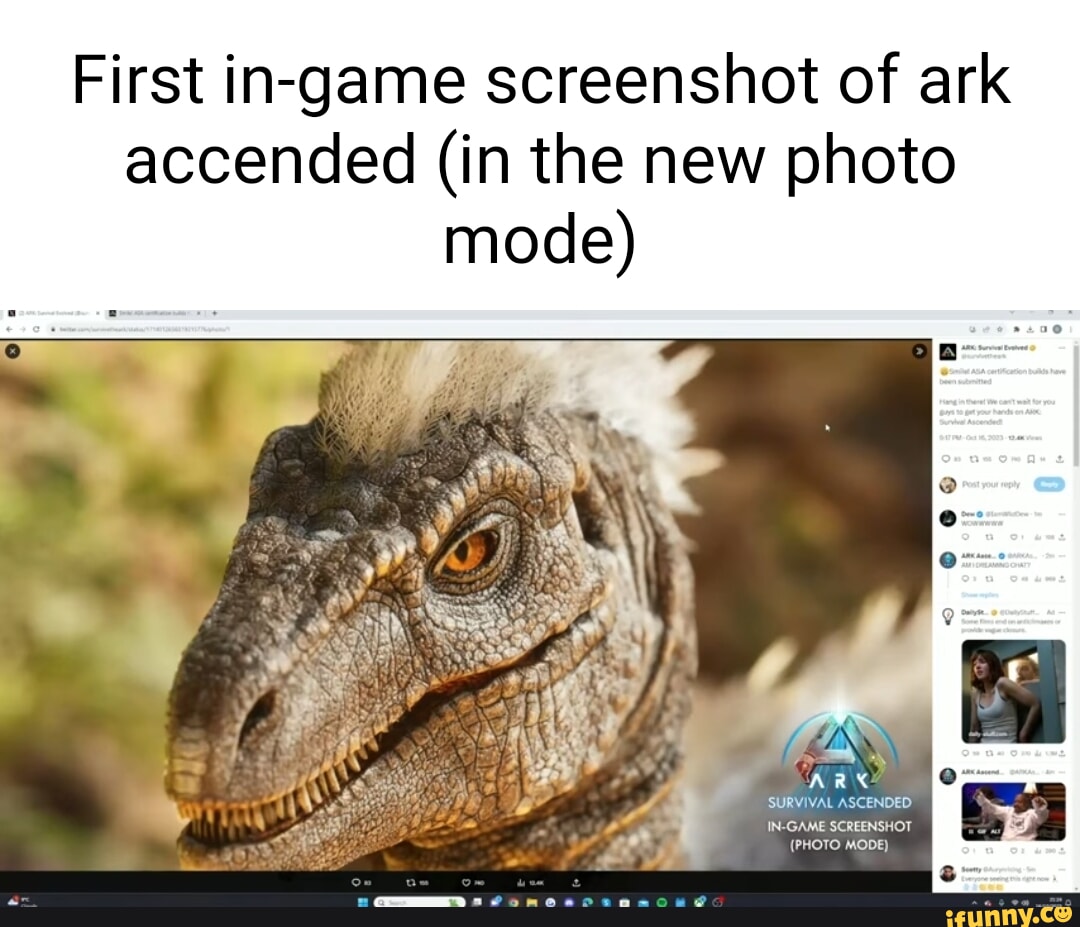 First in-game screenshot of ark accended (in the new photo mode) Aa ...