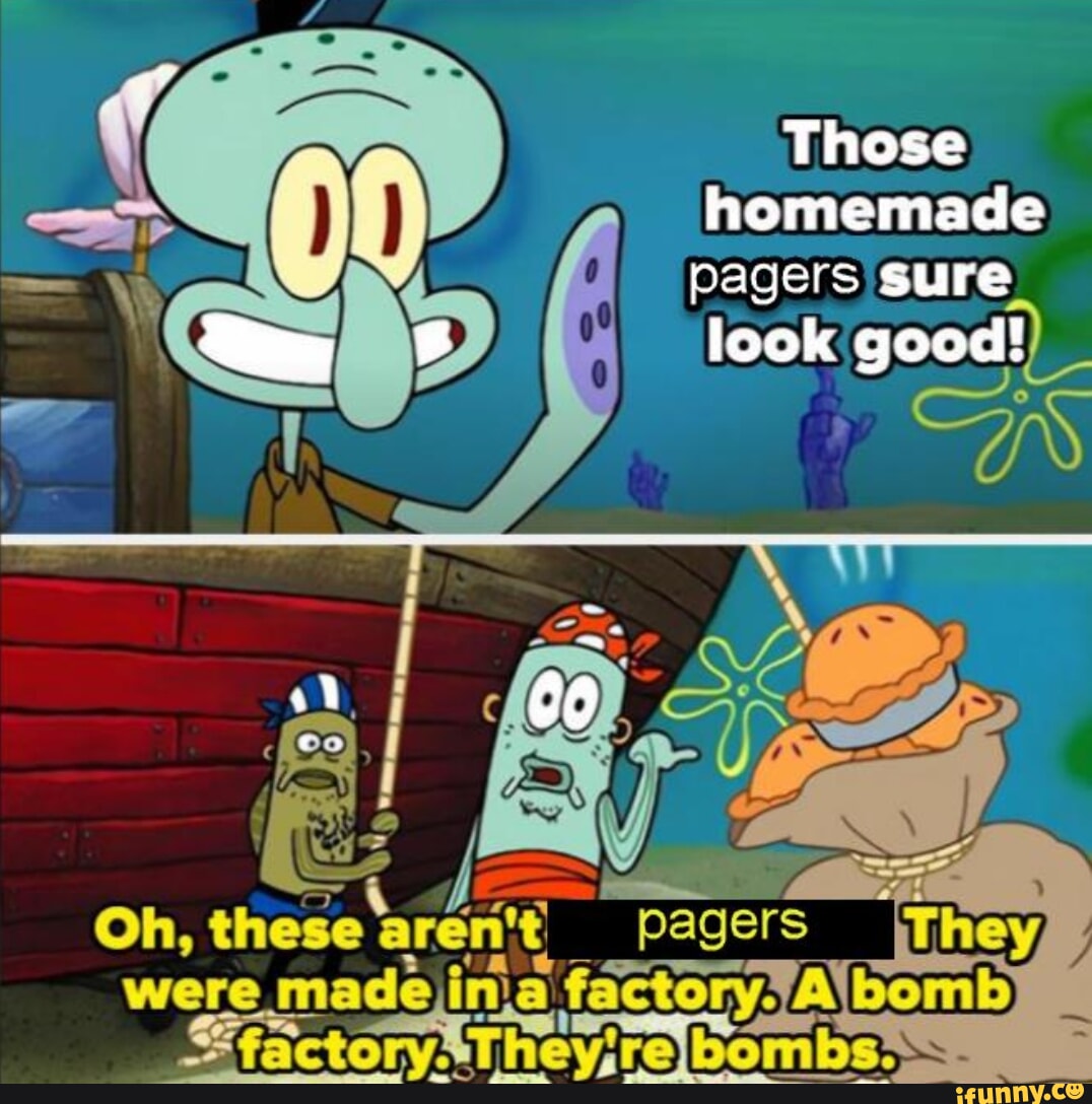 Those homemade pagers sure look good! Oh, these ale I pagers They, were ...
