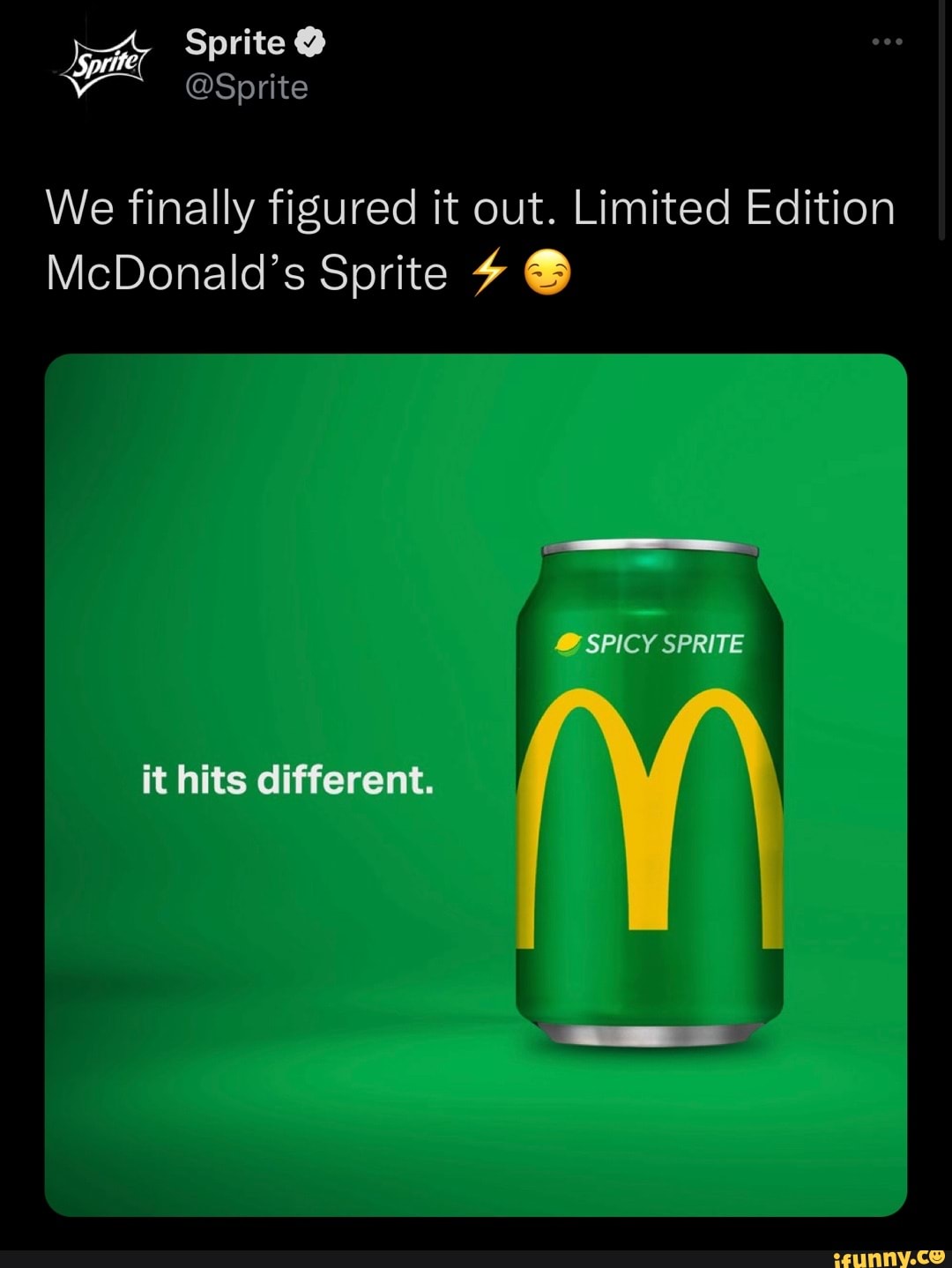 Sprite Sprite @Sprite We finally figured it out. Limited Edition ...