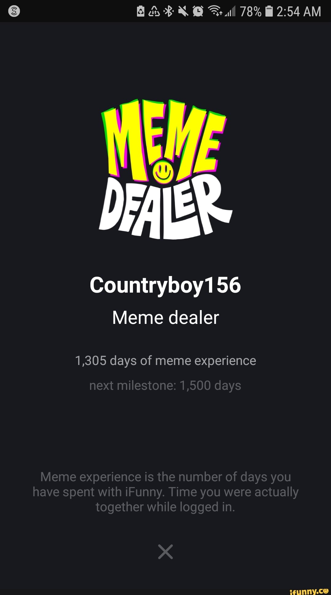Meme dealer 1,305 days of meme experience - iFunny