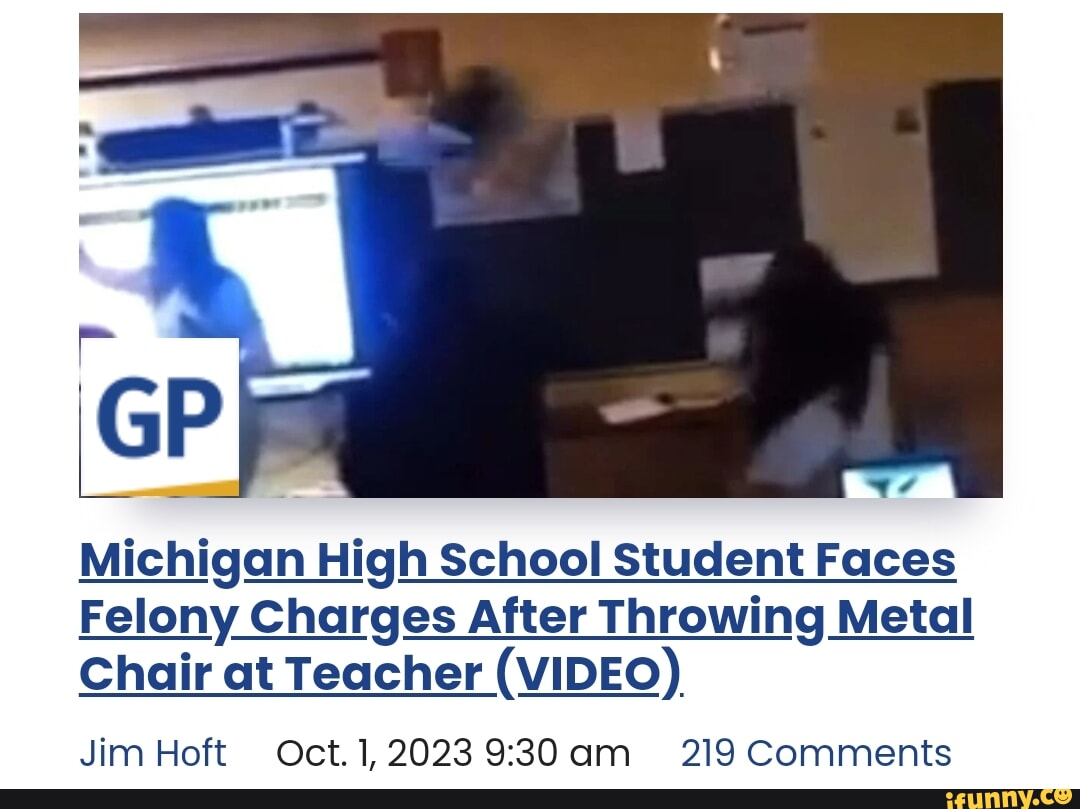 Michigan High School Student Faces Felony Charges After Throwing Metal ...