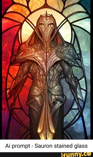 Ai prompt - Sauron stained glass - iFunny