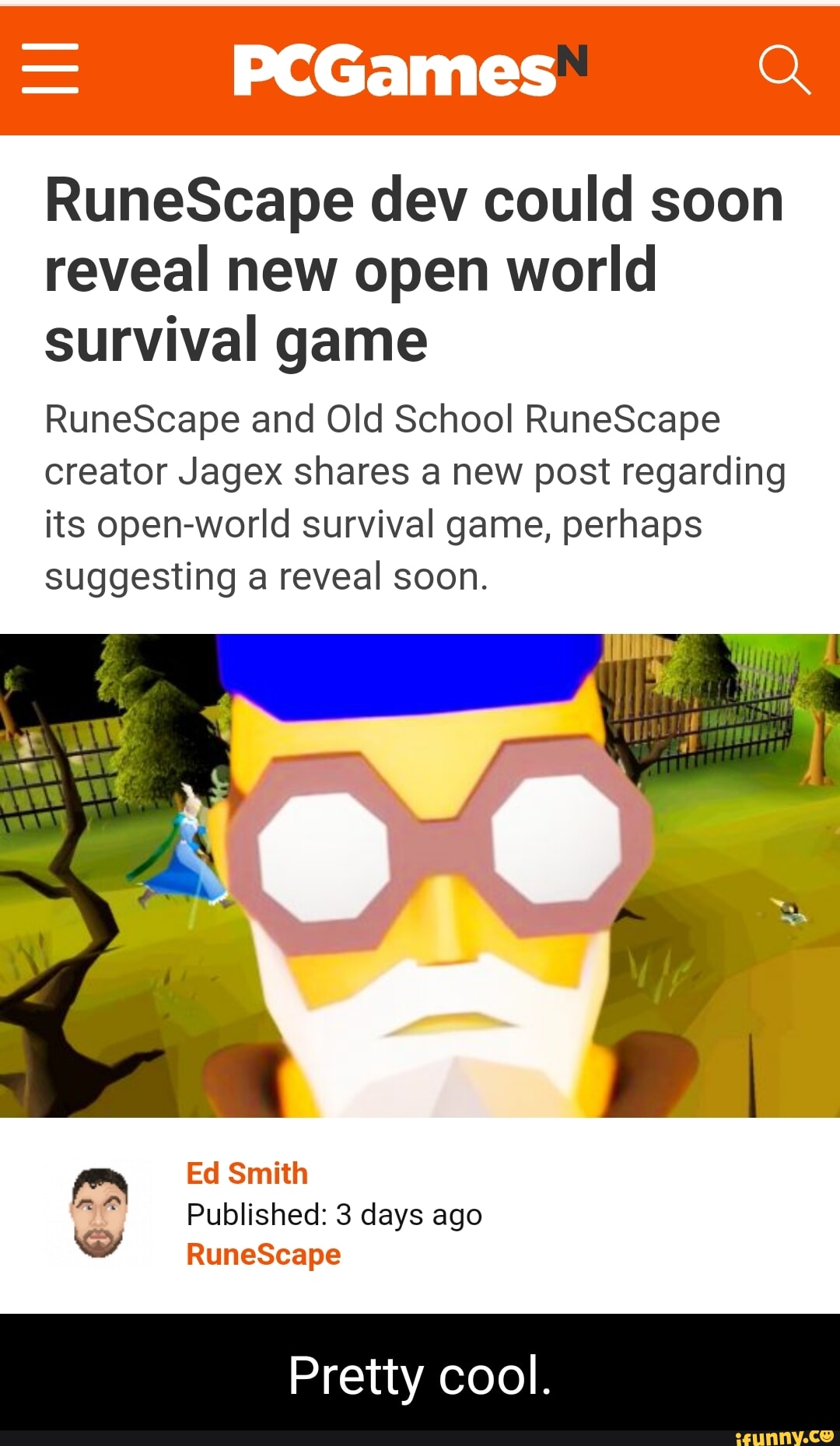 PcGames RuneScape dev could soon reveal new open world survival game ...