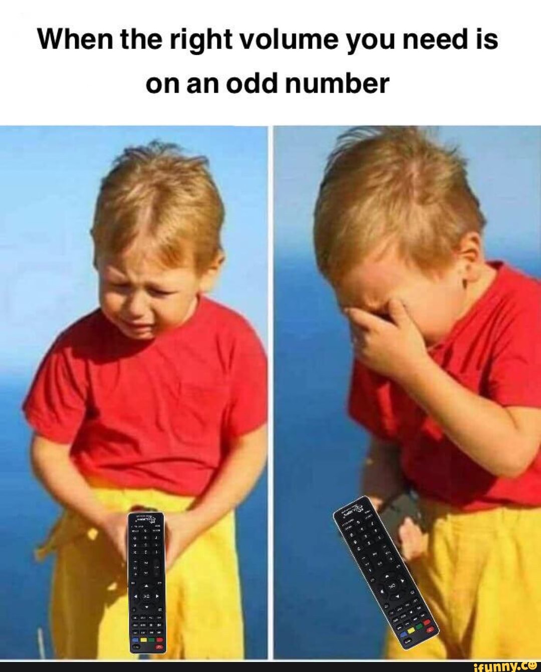 When the right volume you need is on an odd number - iFunny