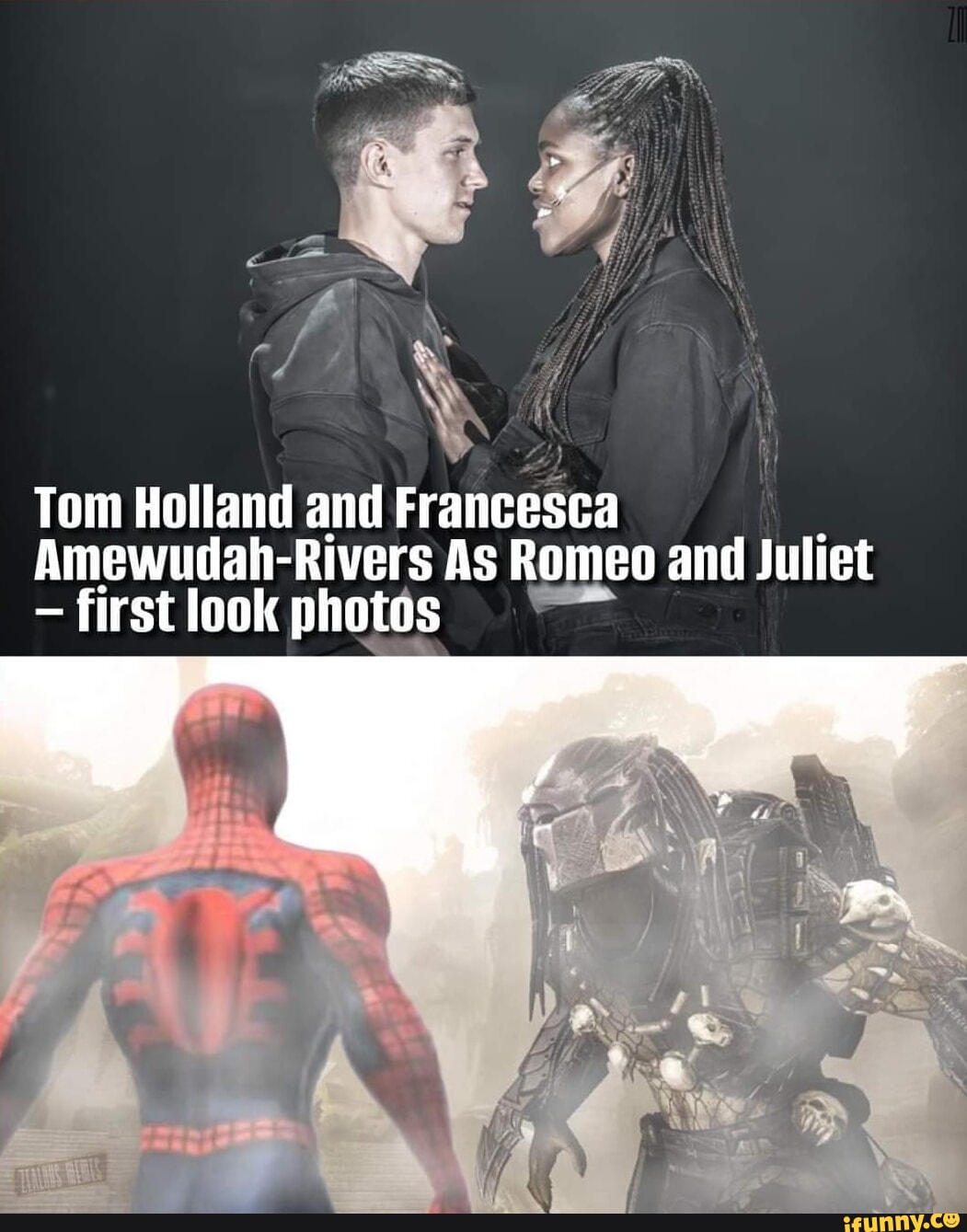 Tom Holland and Francesca Amewudah-Rivers As Romeo and Juliet first ...