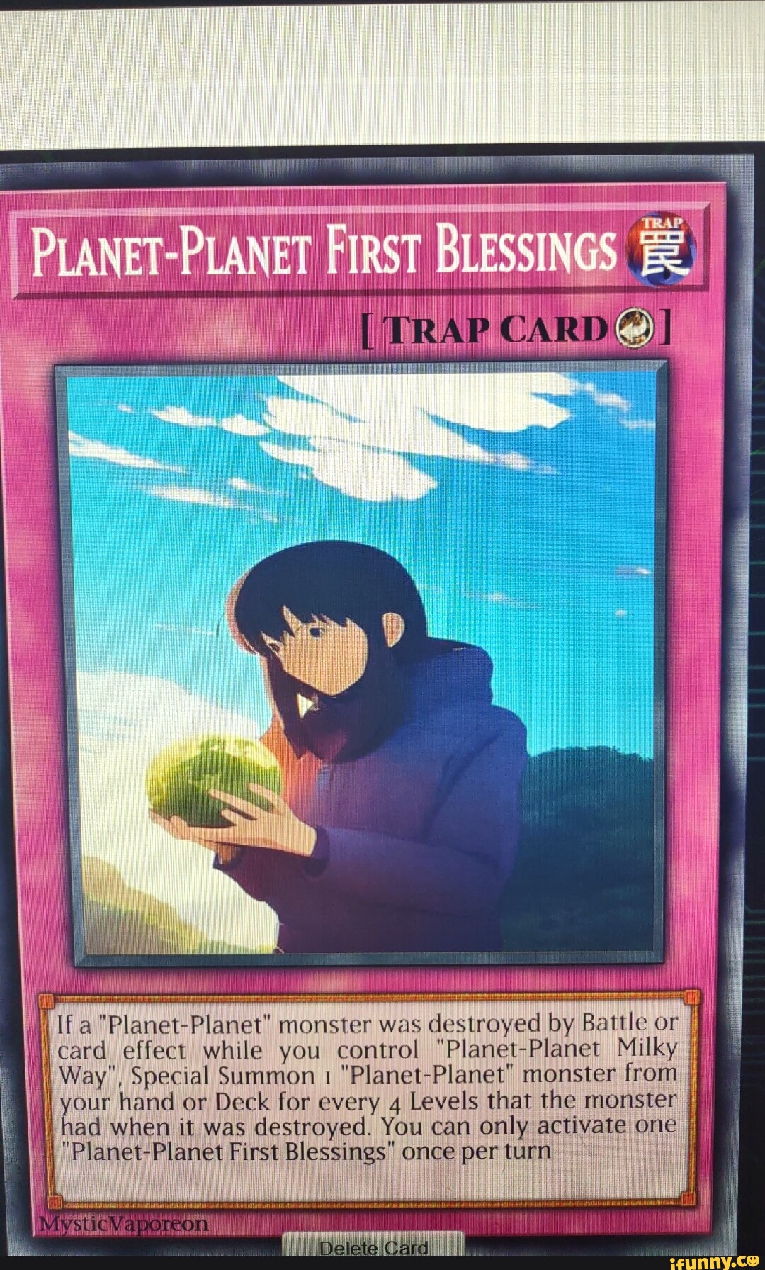 TRA CARD Ifa "Planet-Planet" monster was destroyed by Battle or I card ...
