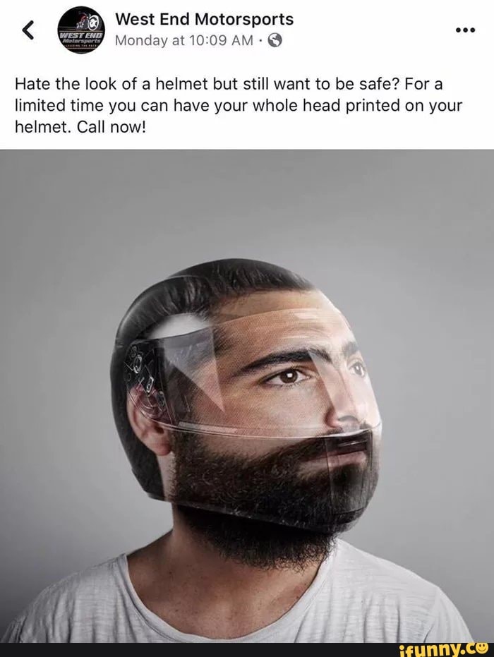 Hate The Look Of A Helmet But Still Want To Be Safe For A Limited Time You Can Have Your Whole