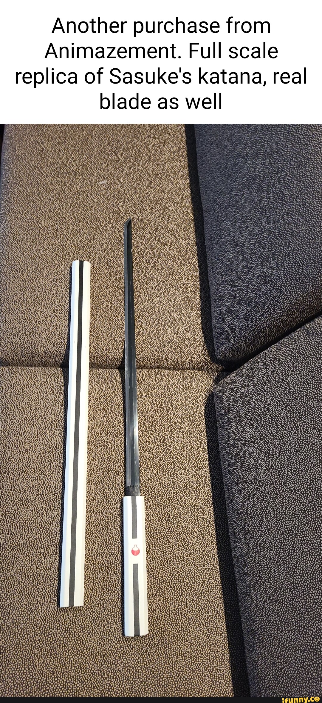 Another purchase from Animazement. Full scale replica of Sasuke's ...