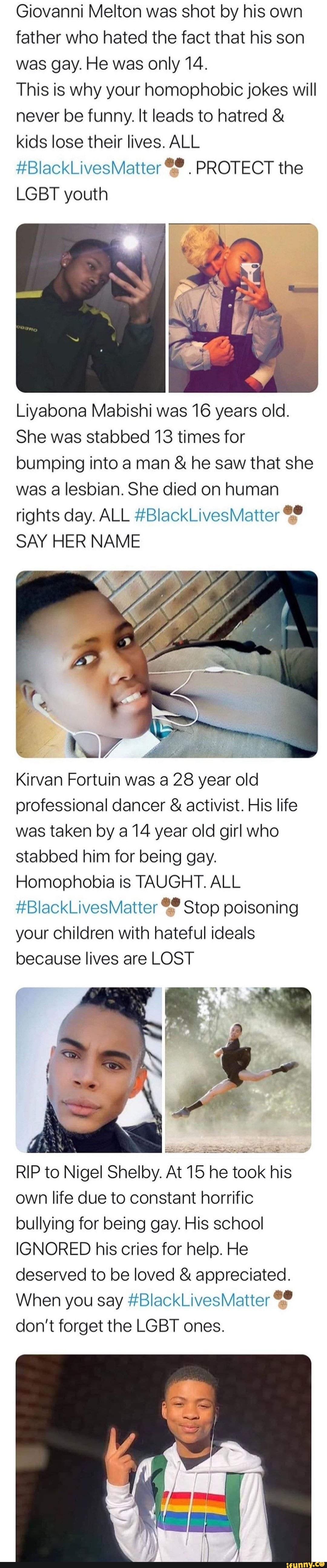 Giovanni Melton was shot by his own father who hated the fact that his ...