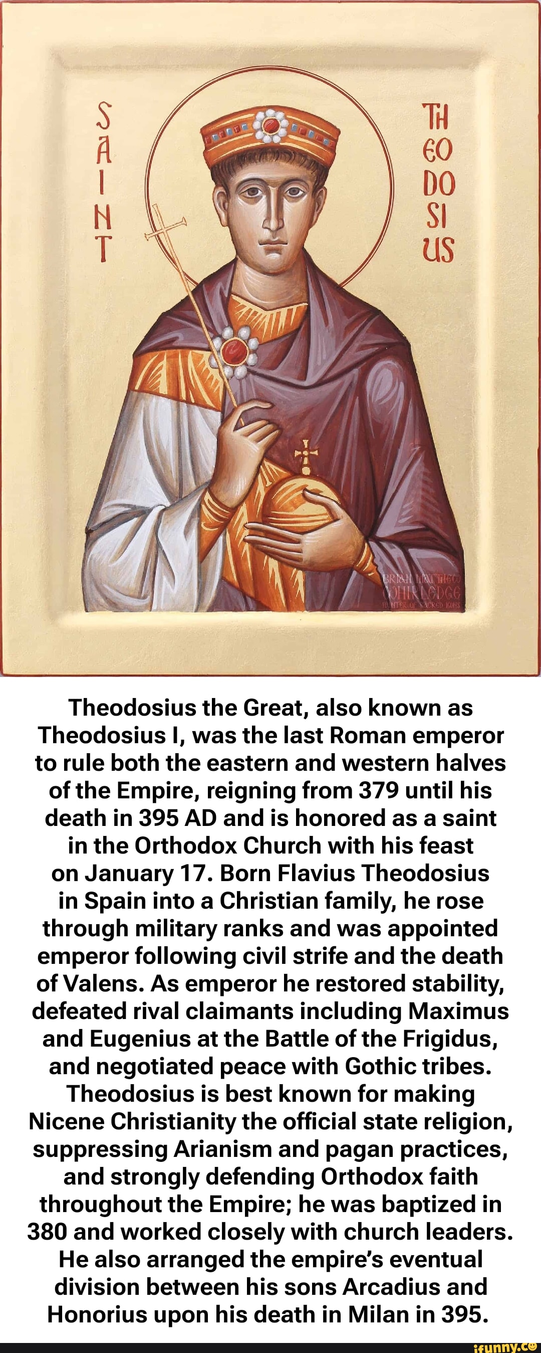 Theodosius the Great, also known as Theodosius I, was the last Roman ...