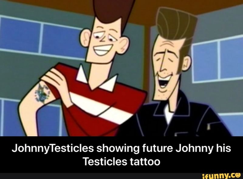O showing future Johnny x Testicles tattoo - JohnnyTesticles showing ...