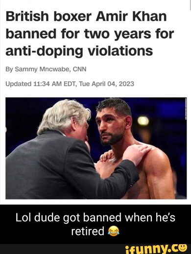 British boxer Amir Khan banned for two years for anti-doping violations ...