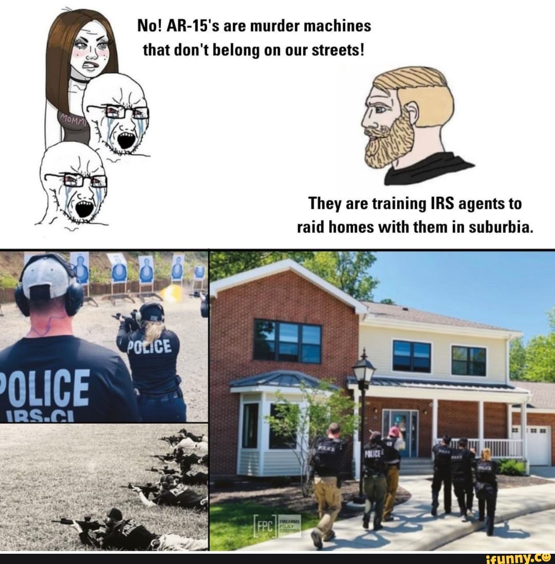 No! AR-15's are murder machines that don't belong on our streets! They ...