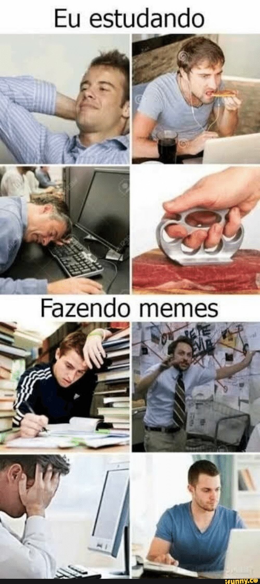 Eu estudando Fazendo memes - iFunny Brazil