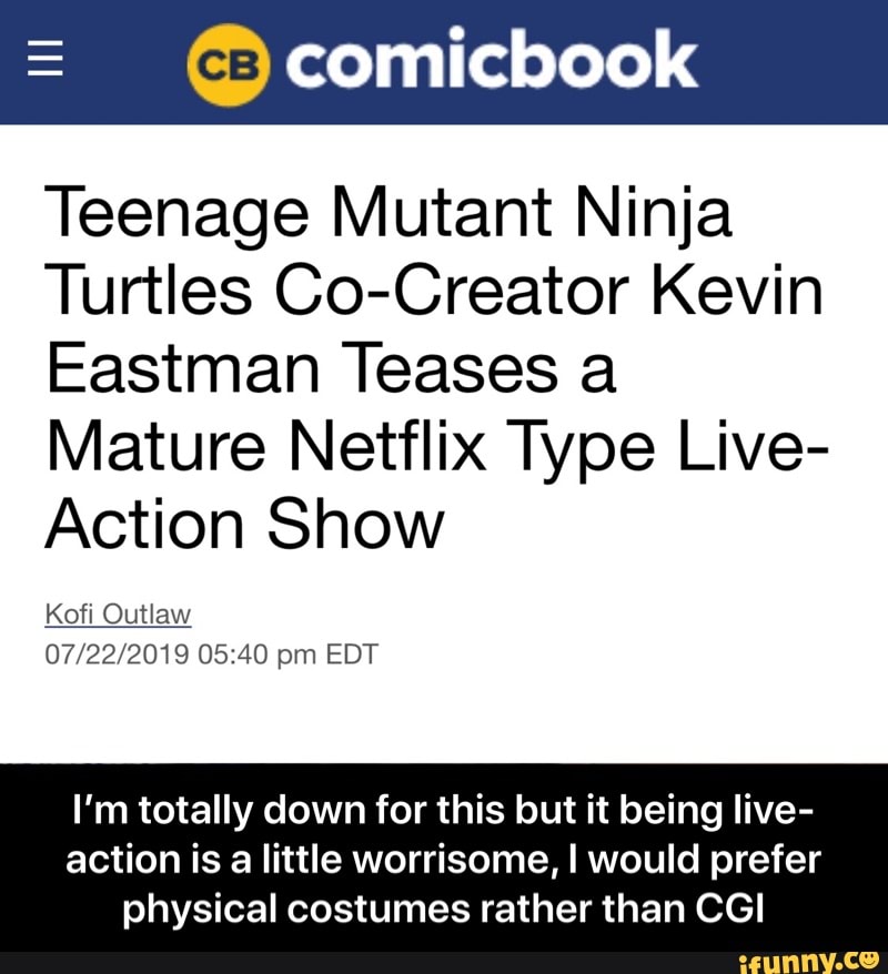 Teenage Mutant Ninja Turtles Co-Creator Kevin Eastman Teases a Mature ...