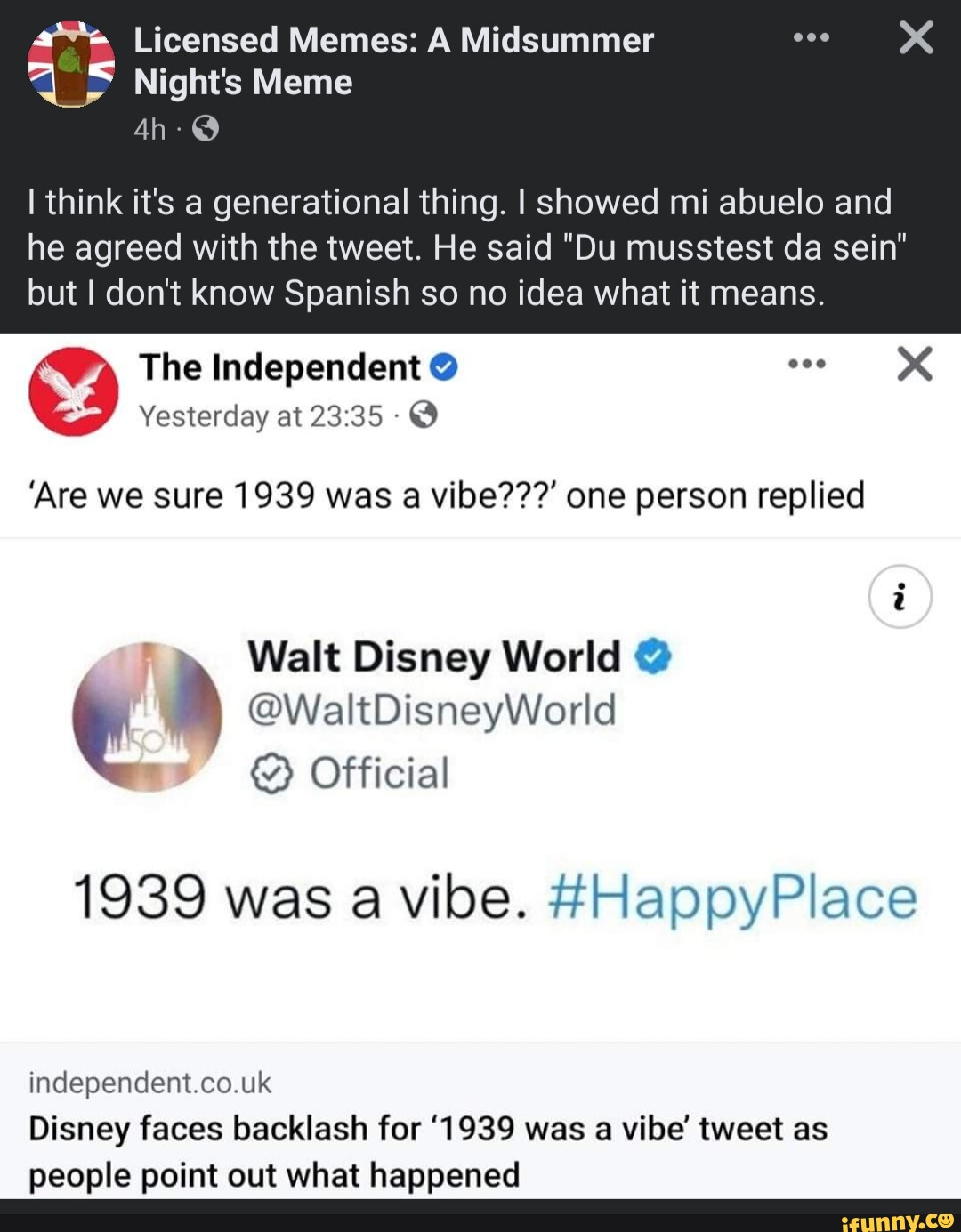 Licensed Memes: A Midsummer Night's Meme I think it's a generational ...