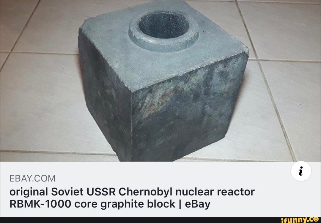 EBAY.COM original Soviet USSR Chernobyl nuclear reactor RBMK-1000 core ...