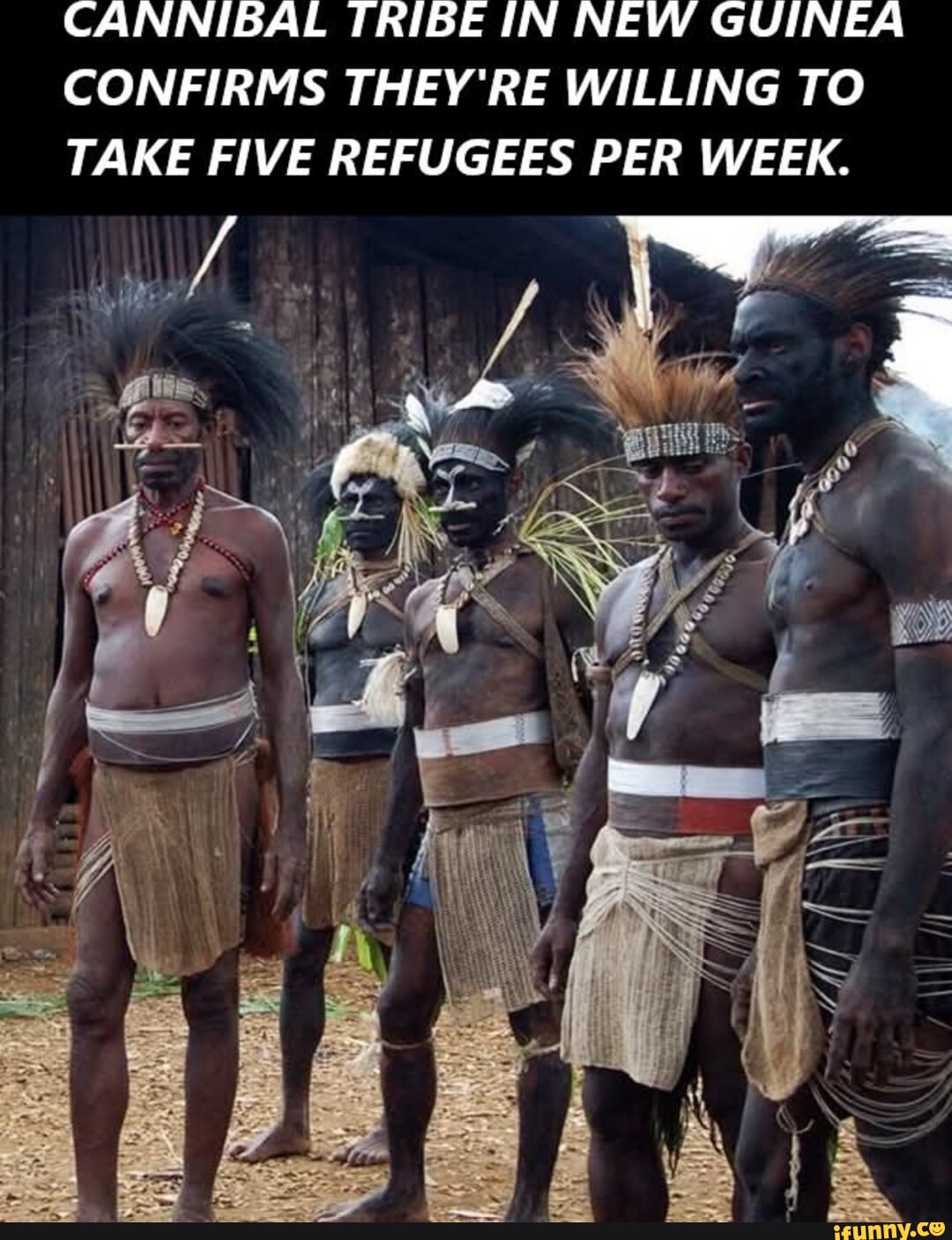 CANNIBAL TRIBE IN NEW GUINEA CONFIRMS THEY'RE WILLING TO TAKE FIVE ...