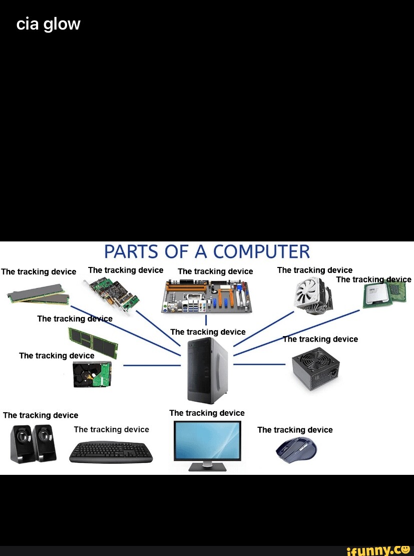 Cia glow PARTS OF A COMPUTER The tracking device The tracking device ...