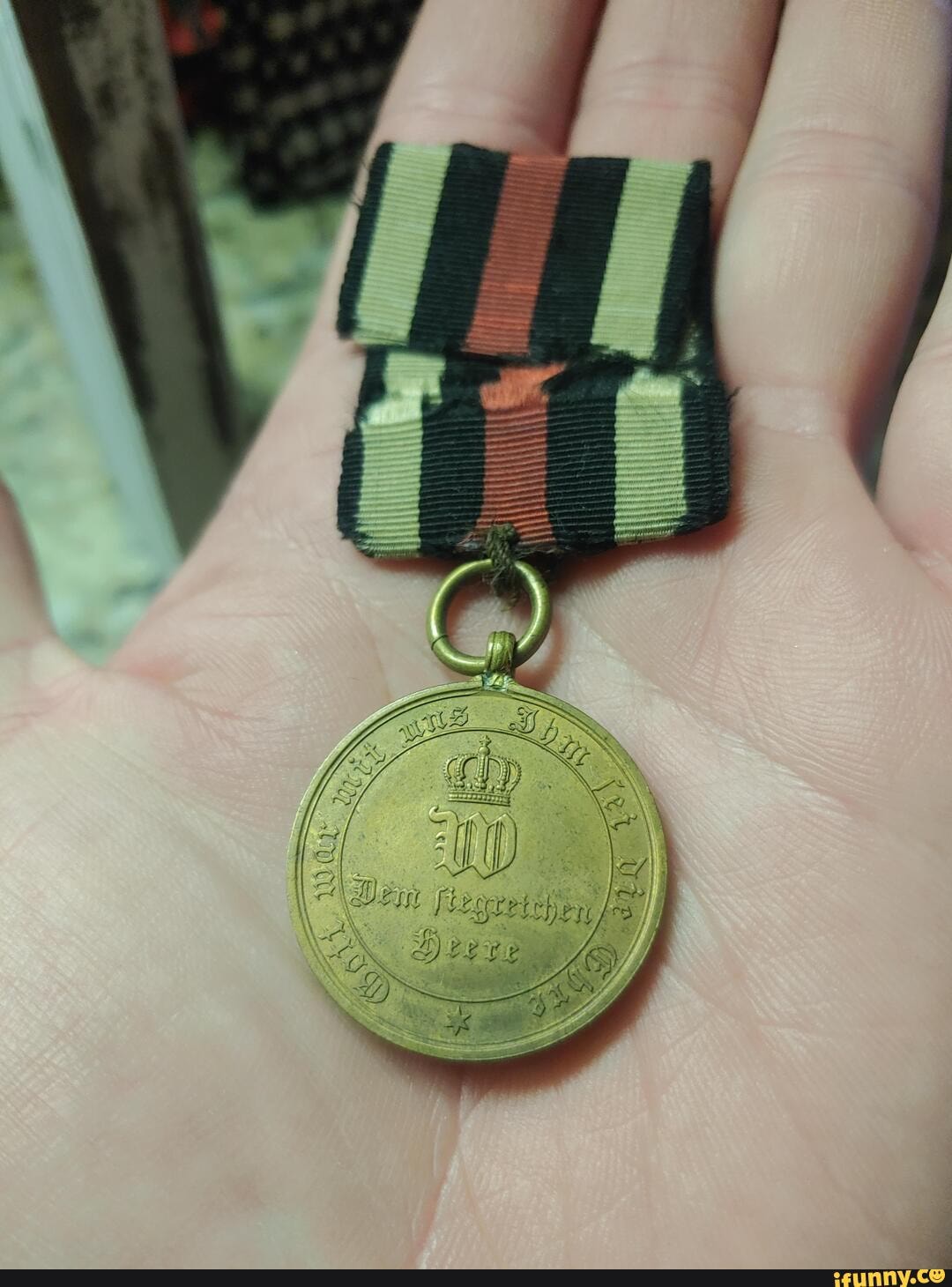 These medals are made from melted captured French cannon (it says so on ...