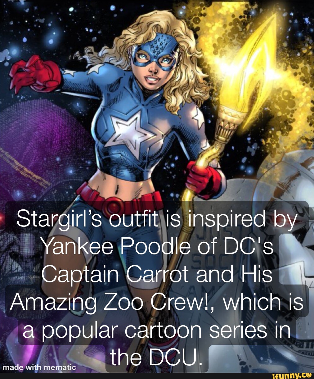 Ff Stargirl's outfit is inspired by Yankee Poodle of DC's Captain ...