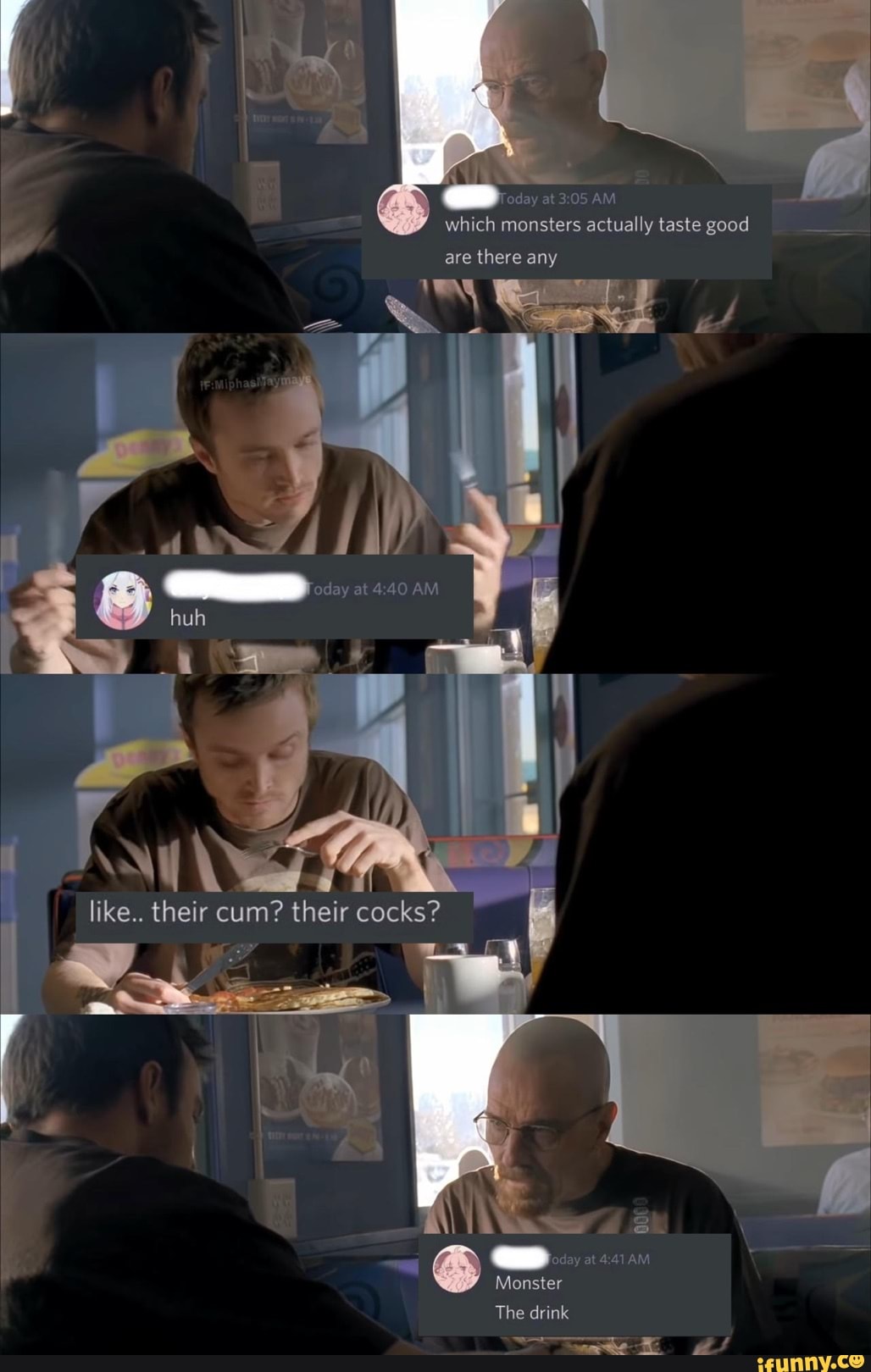 Which monsters actually taste good are there any like.. their cum ...